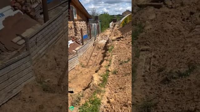 Миниэкскаватор как бизнес  #забор #благоустройство #работа #стройка