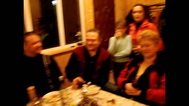 Отмечаем Новый Год 2008 и папин День Рождения