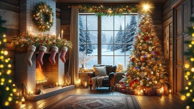 Nice Piano melody in a cozy New Years atmosphereМелодия фортепиано в уютной Новогодней обстановке