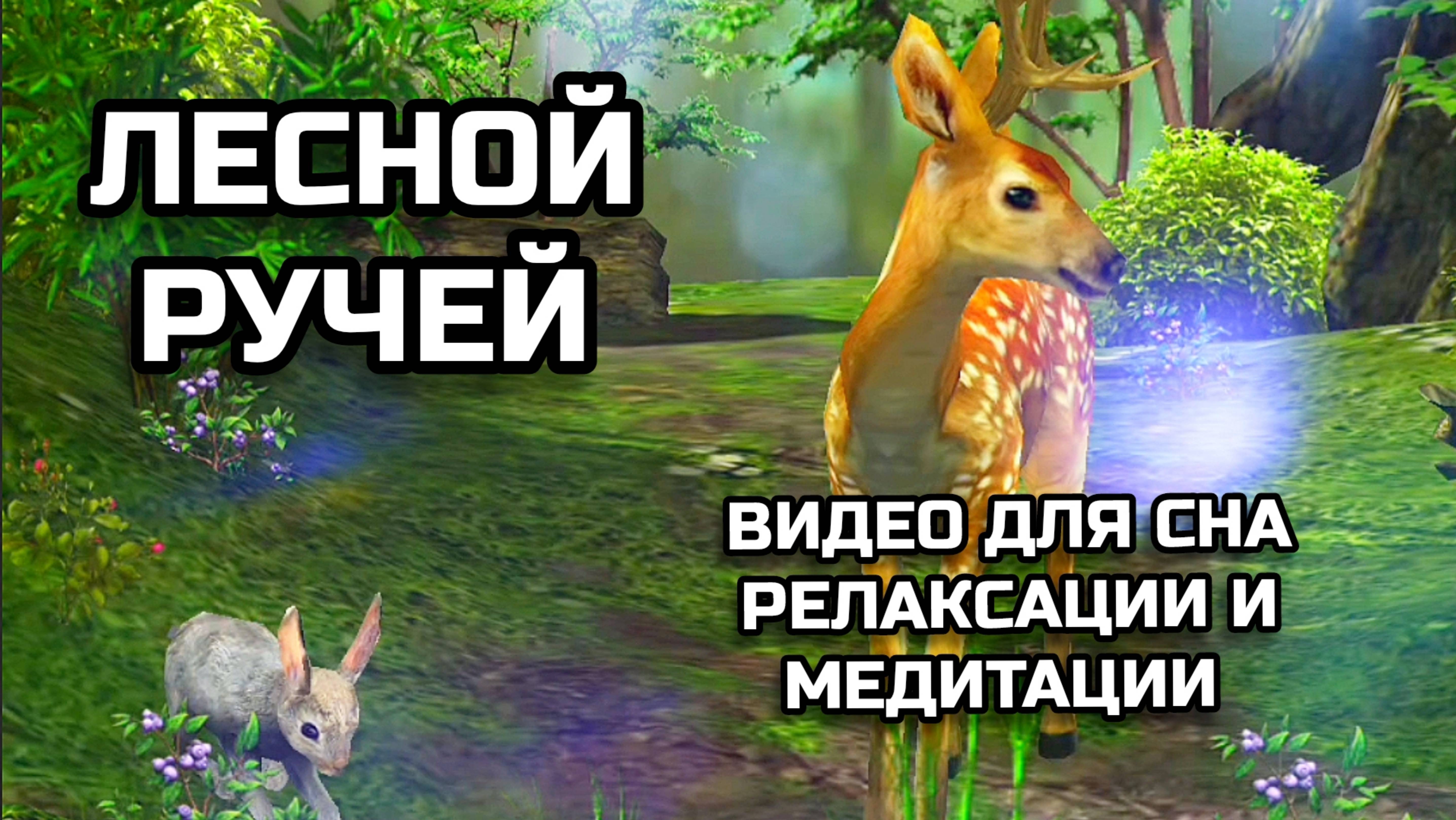 ВИДЕО ДЛЯ СНА РЕЛАКСАЦИИ И МЕДИТАЦИИ. ЛЕТОМ НА РУЧЬЕ.