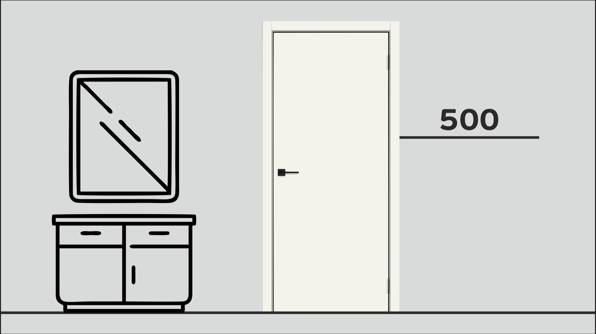 Модель 500 / Межкомнатная дверь