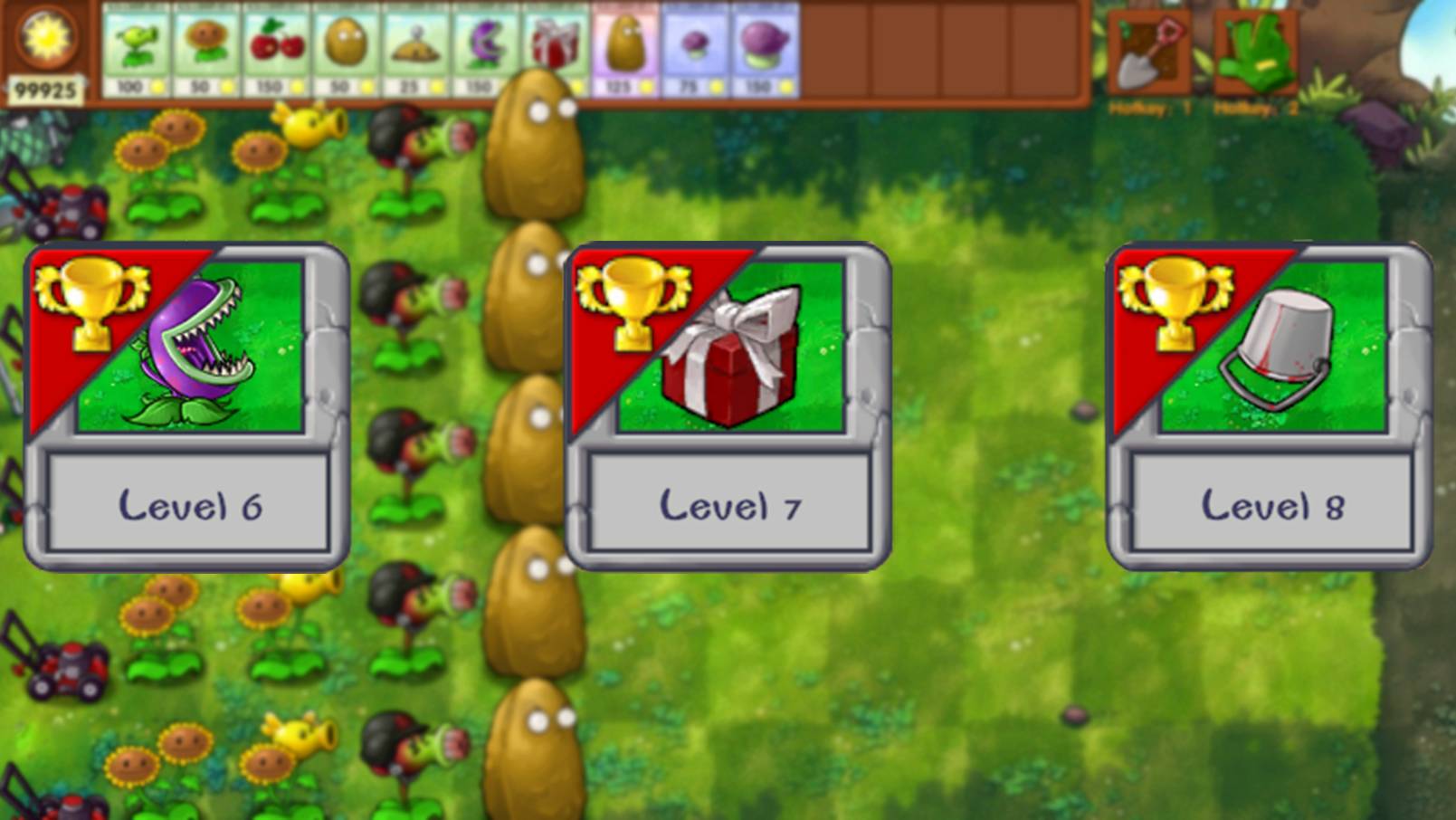 Играю в pvz fusion level 6-8