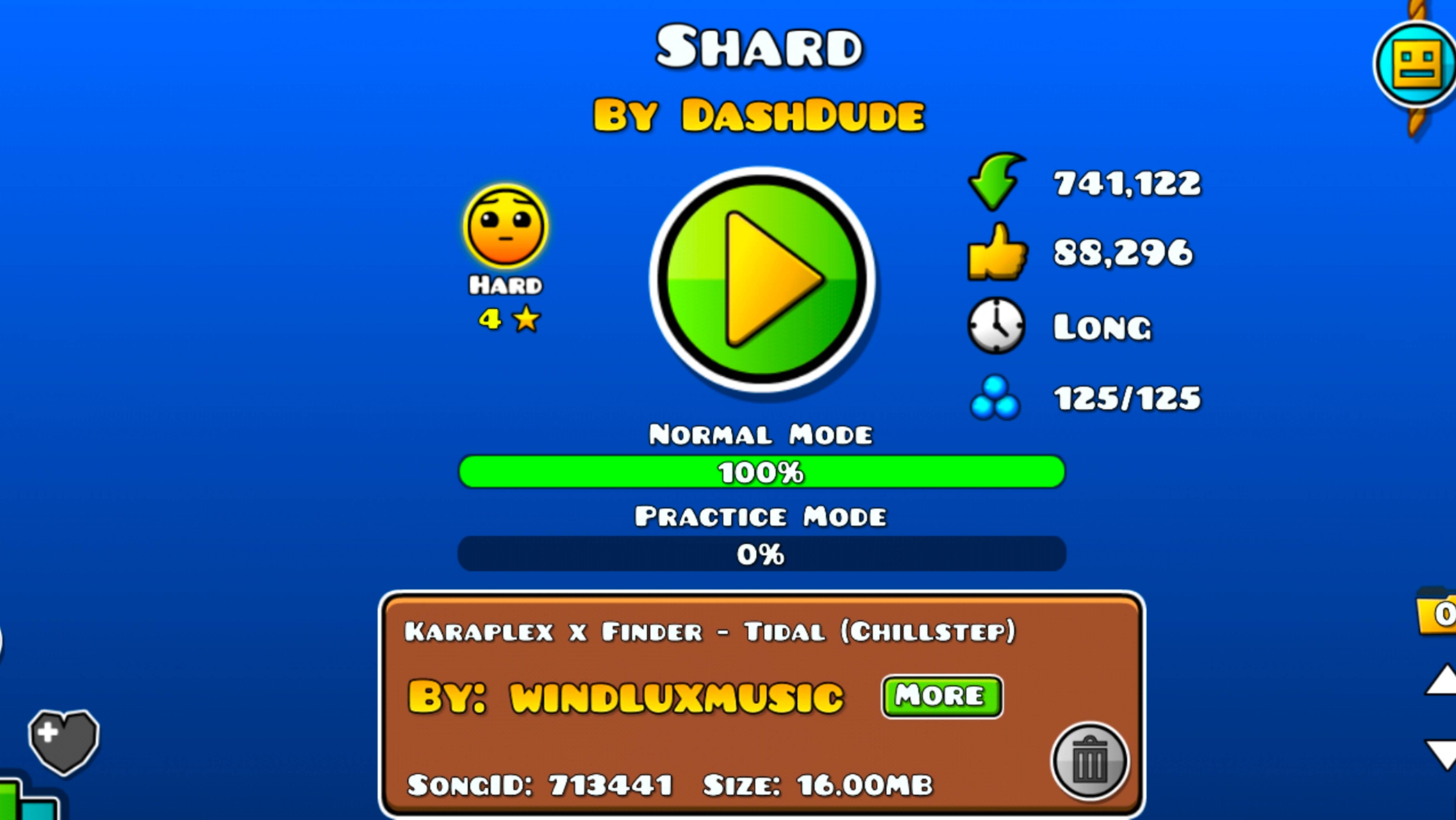 РЕЛАКС УРОВЕНЬ. Shard 100% 
Level hard