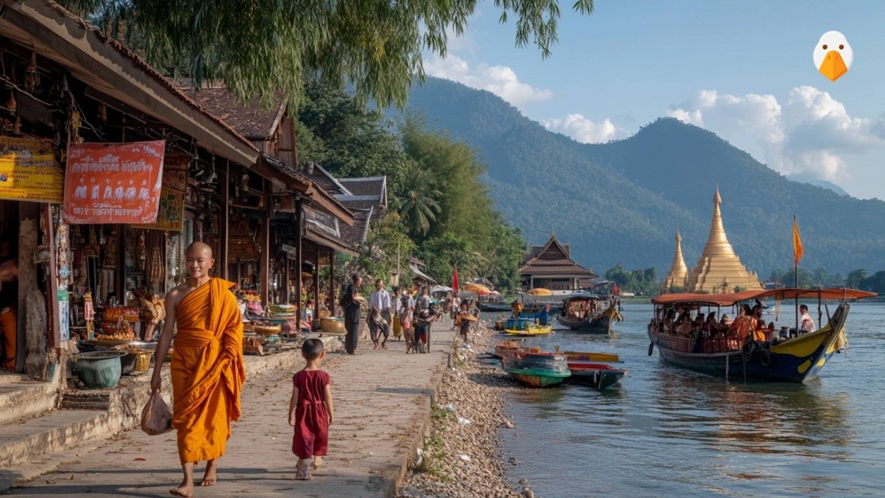 Луангпрабанг, Лаос🇱🇦 Удивительный! Древний буддийский город, которому более 1000 лет