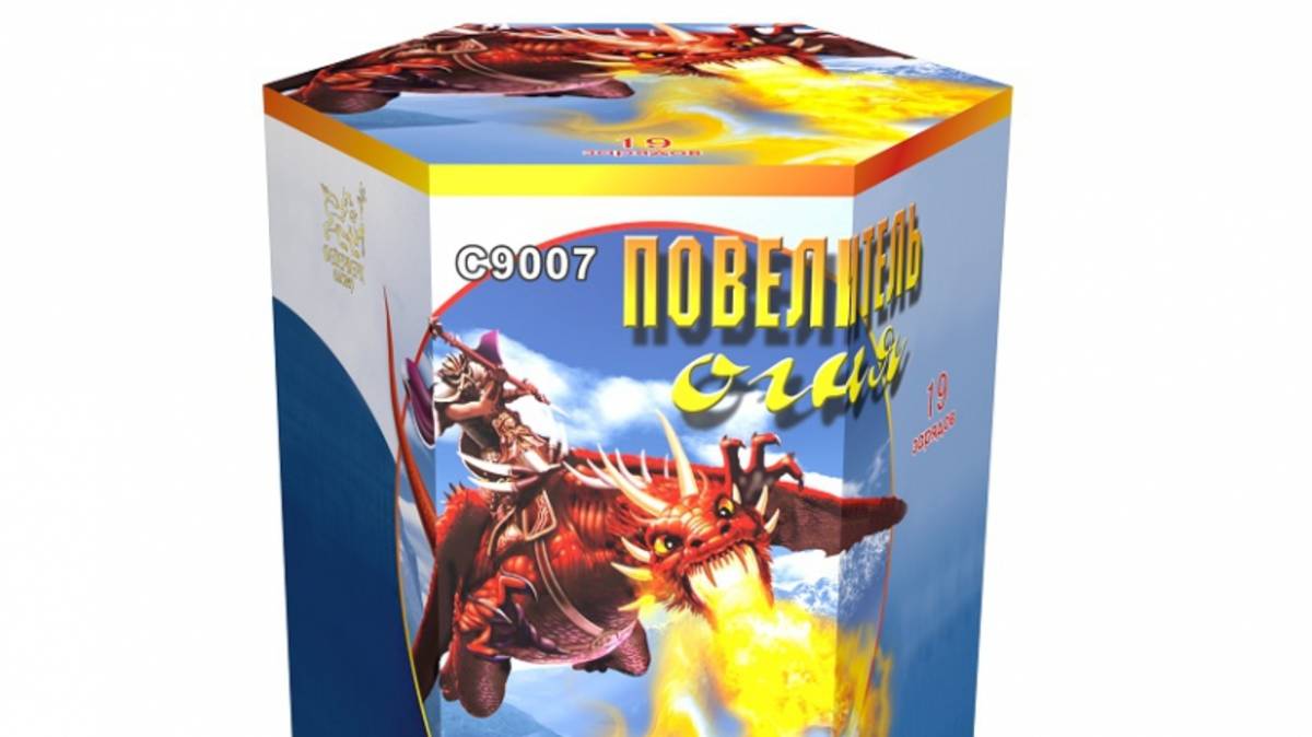 Фейерверк C9007 Повелитель огня (2 дюйма х 19 зарядов)
