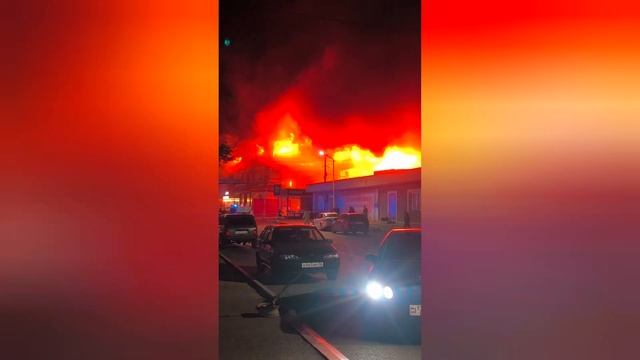 Пожар в гостинице Киев. Хасавюрт