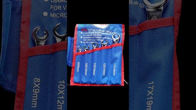Набор ключей разрезных 8-19 мм, 5 предметов, чехол-скрутка. Licota AWT-EVFK01