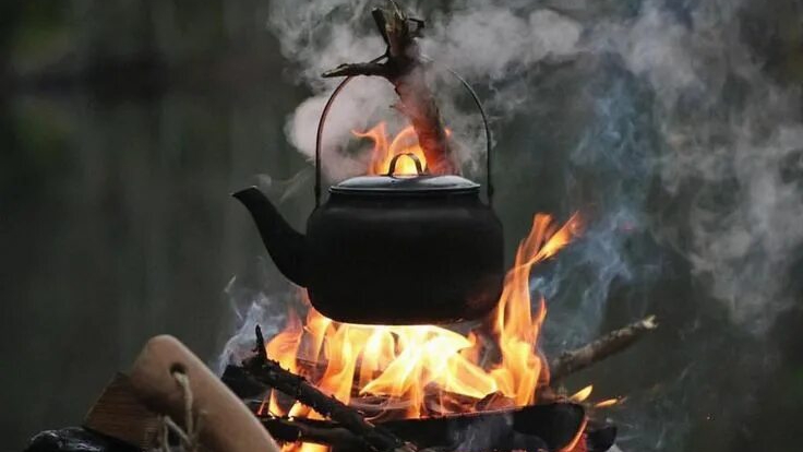 Звук горящего костра для  и безмятежного сна.