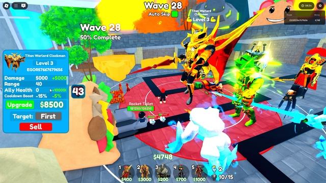 Смотрим на новых юнитов в Toilet Tower Defense Ohio Mode часть 11