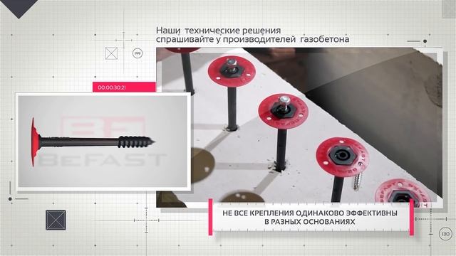 Самое надежное крепление в газобетон. Инновация от компании BeFAST