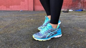 Women's ASICS Gel Kayano 23 (Shark/Aruba Blue/Aquarium)
