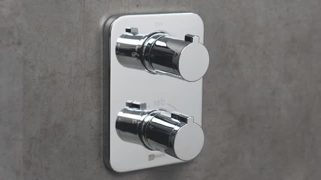 Смеситель Lemark Yeti LM7849C для душа, термостатический, встраиваемый