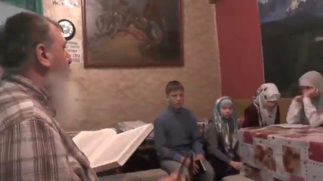 Занятие с детьми ведёт Дыбунов Игорь. Об Иеффае и других героях веры. 14.04.2019 г. Архив.