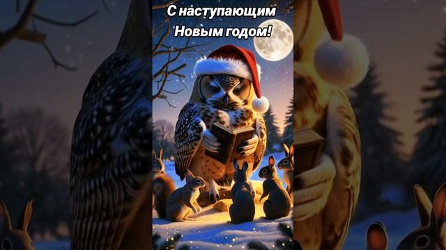 Лесные жители готовятся к новому году😊