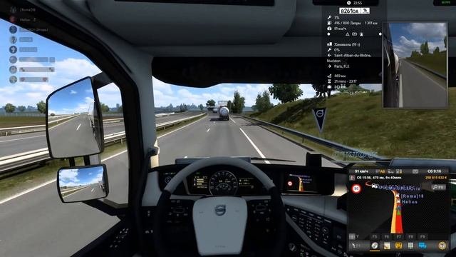 ETS2.  С ботами можно и понарушать чуть чуть))