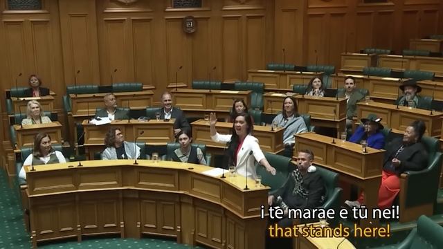 Маори Хака в парламенте Новой Зеландии угарела по металлу!