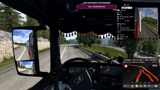 Стрим Euro Truck Simulator 2 Девчонки тоже рулят  Возим контракты №6