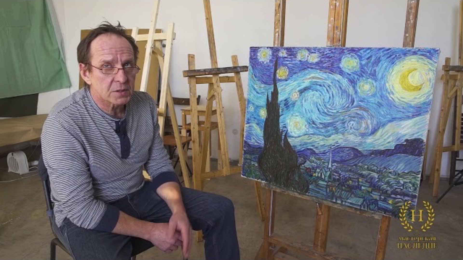 Рассказ о копии картины Винсента Ван Гога «Звездная ночь»