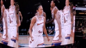 WNBA's 2021 Finals Game#2 Phoenix Mercury vs Chicago Sky introduction with the starting 5