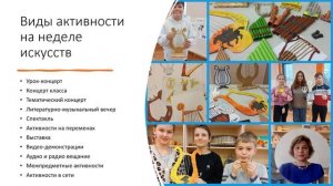Неделя искусств в школе. Методика