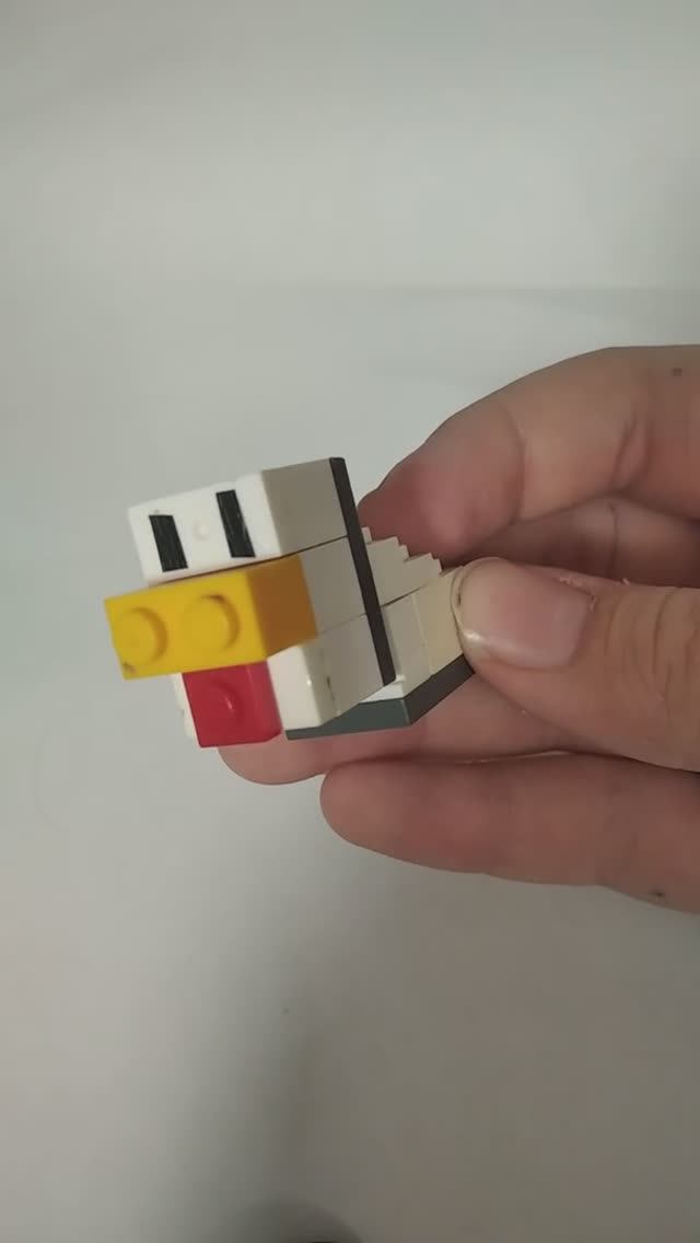 как сделать курицу из лего