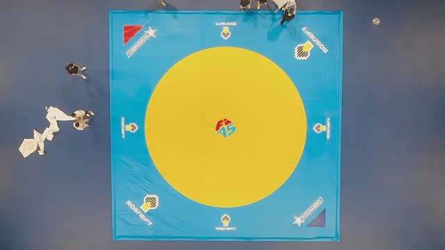 Сборка и разборка борцовского ковра РОССАМБО, размером - 11x11 м.