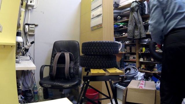 Honda Gyro Canopy.  Задние зимние покрышки.