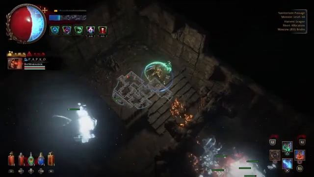 Path of Exile.NecroRaiser duo gameplay