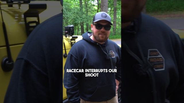 Racecar Interrupts our Jeep Wrangler shoot #lol