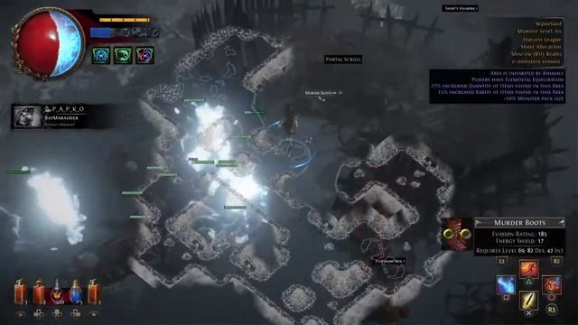 Path of Exile.NecroRaiser duo gameplay