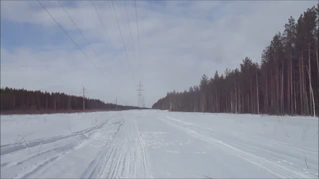 Прогулка на лыжах до Сухой избы через вигвам кота.