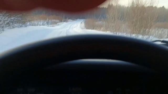 Дорога зимняя Большая Амзя - Бурёнка.