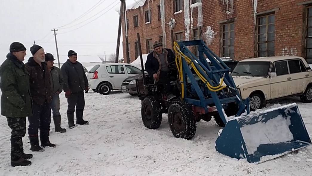 Самодельный минитрактор с куном