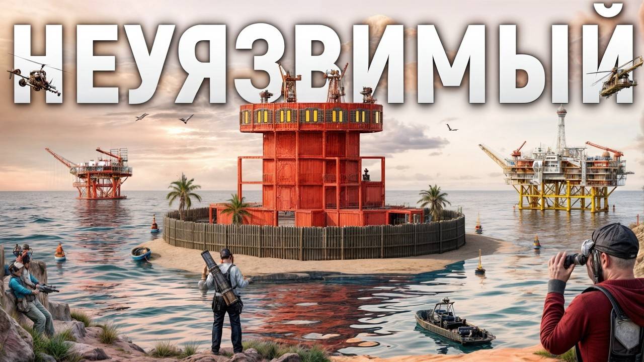 Я СОЗДАЛ САМЫЙ НЕУЯЗВИМЫЙ ДОМ МЕЖДУ ДВУХ НЕФТЕВЫШЕК в Раст/Rust ...