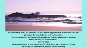 Calm down, relieve anxiety, get grounded and find focus with this 3 part breath breathing exercise.