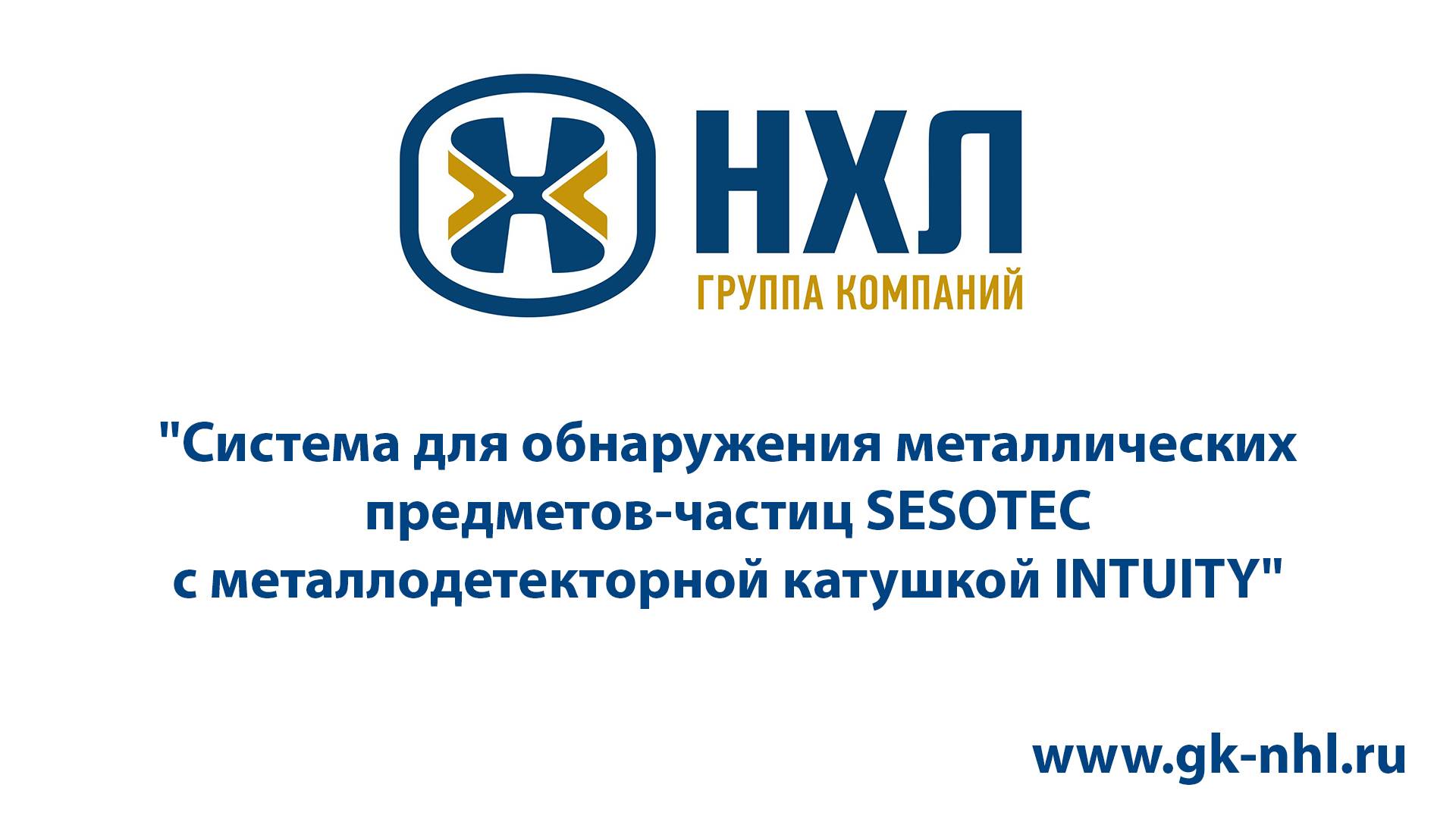 Система для обнаружения металлических предметов-частиц SESOTEC с металлодетекторной катушкой INTUITY