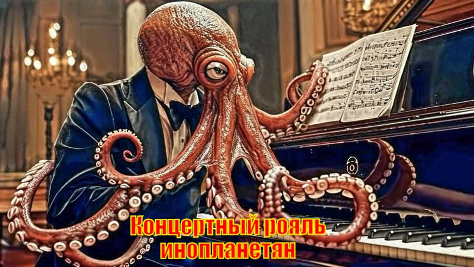 Испытание осьминогом Концертный рояль инопланетян
