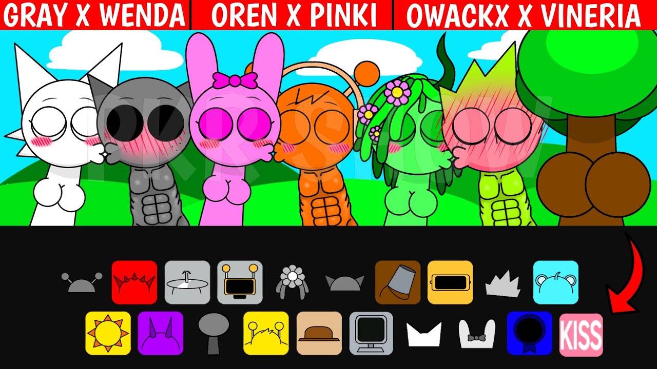 Incredibox Sprunki Sinner Edition But EVERYONE's KISSING! SUS KISS MOD - All Reactions ...