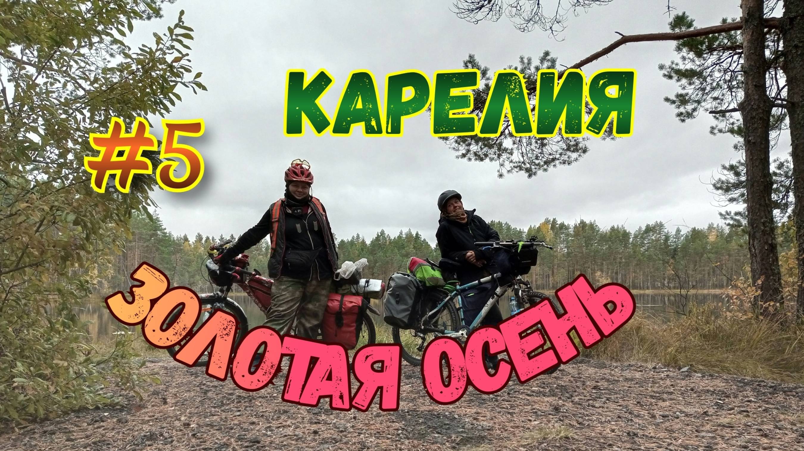 #5. Велопоход. Карелия. Золотая осень 🍁 🚴_♀️🏕️🍂 3.10.24