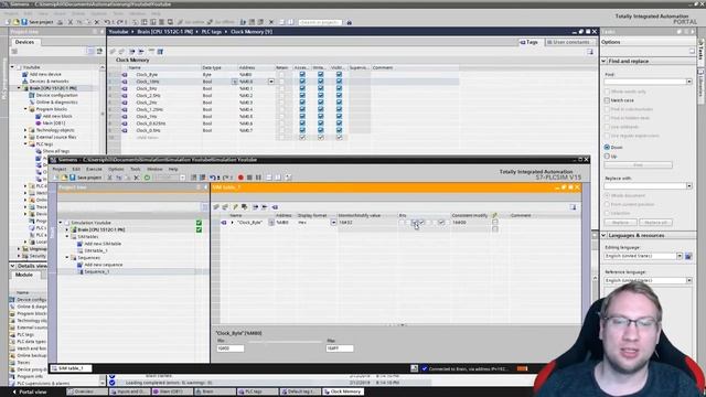 TIA Portal Clock Memory (Toggling Frequencies  Flashing)