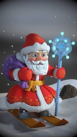 Скульптинг Дед Мороза в Zbrush #3d #art #sculpt