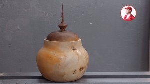 Кленовый горшок с крышкой| Lidded Maple Box