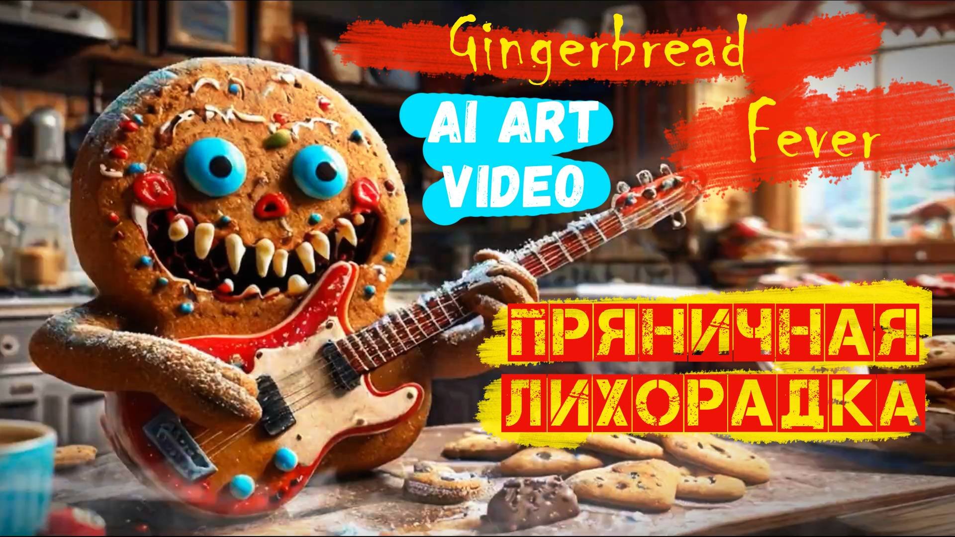 Пряничная лихорадка 🎄 Gingerbread Fever 🎄Christmas Metal AI Music Video 🤘🤘🤘