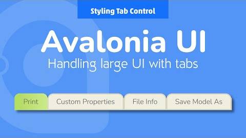 14. Avalonia UI Real World (Styling Tab Control)