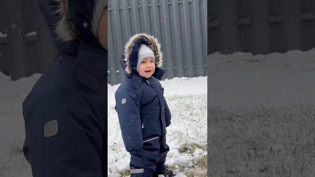 Реакция малыша ❄️❄️❄️ #shor #baby #recipe #love #shorts #дети #малыш
