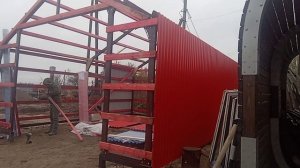 гараж для авто.  разборный.  сварга ангар