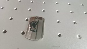 Лазерная гравировка по металлу " Лев"
