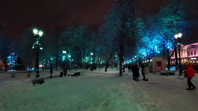 Москва Новый год Бульварное кольцо Прогулка 31.12.2024
