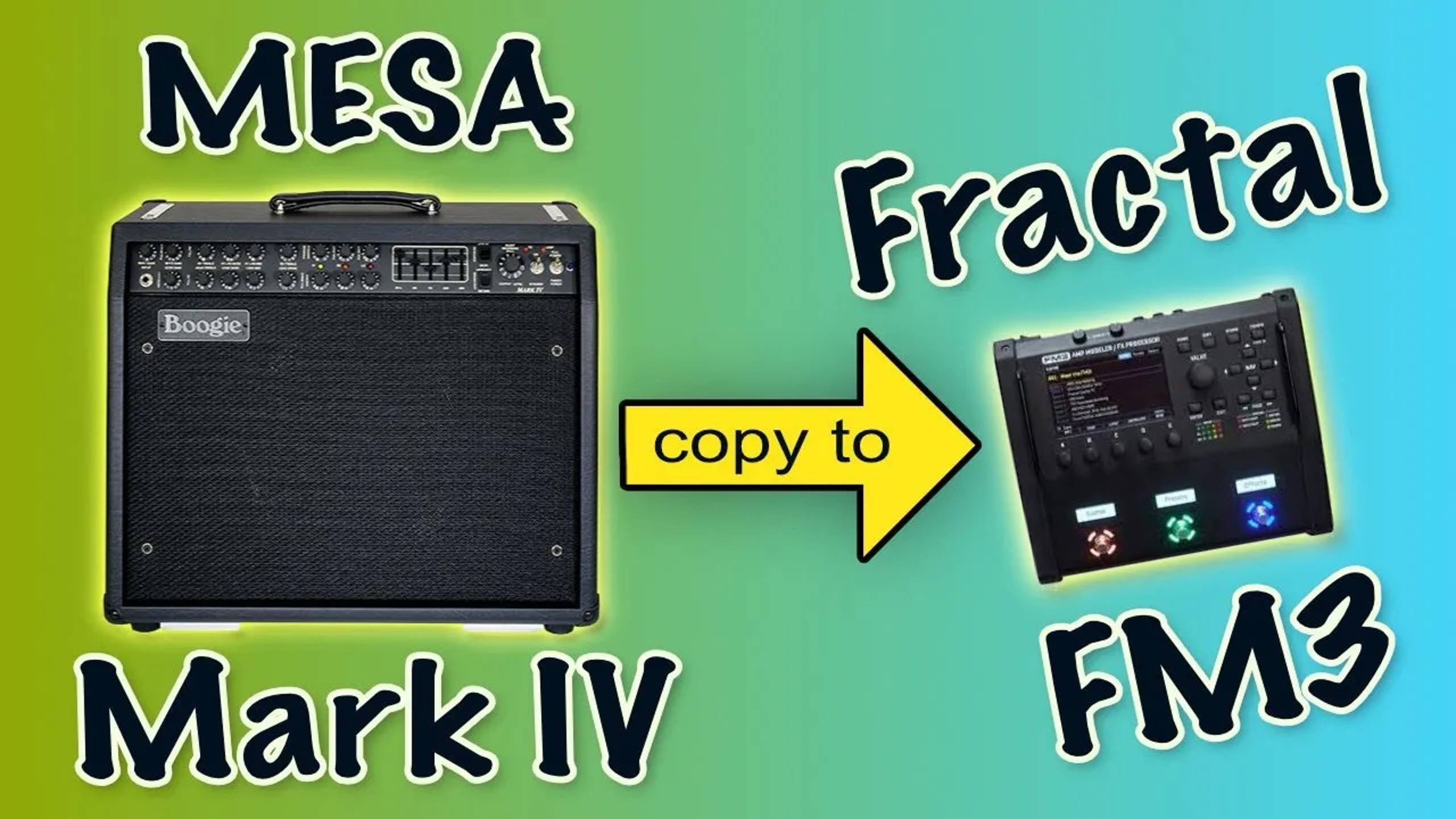 Перенесенные с YouTube / Копируем Mesa Boogie Mark IV на Fractal FM3. (Free Preset)
