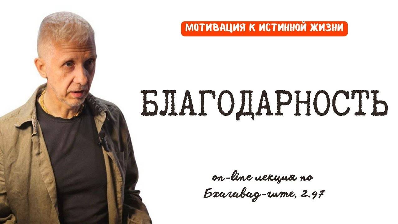 Аниканов сейчас || МОТИВАЦИЯ К ИСТИННОЙ ЖИЗНИ || БЛАГОДАРНОСТЬ || Обсуждение Бхагавад-гиты, 2.47